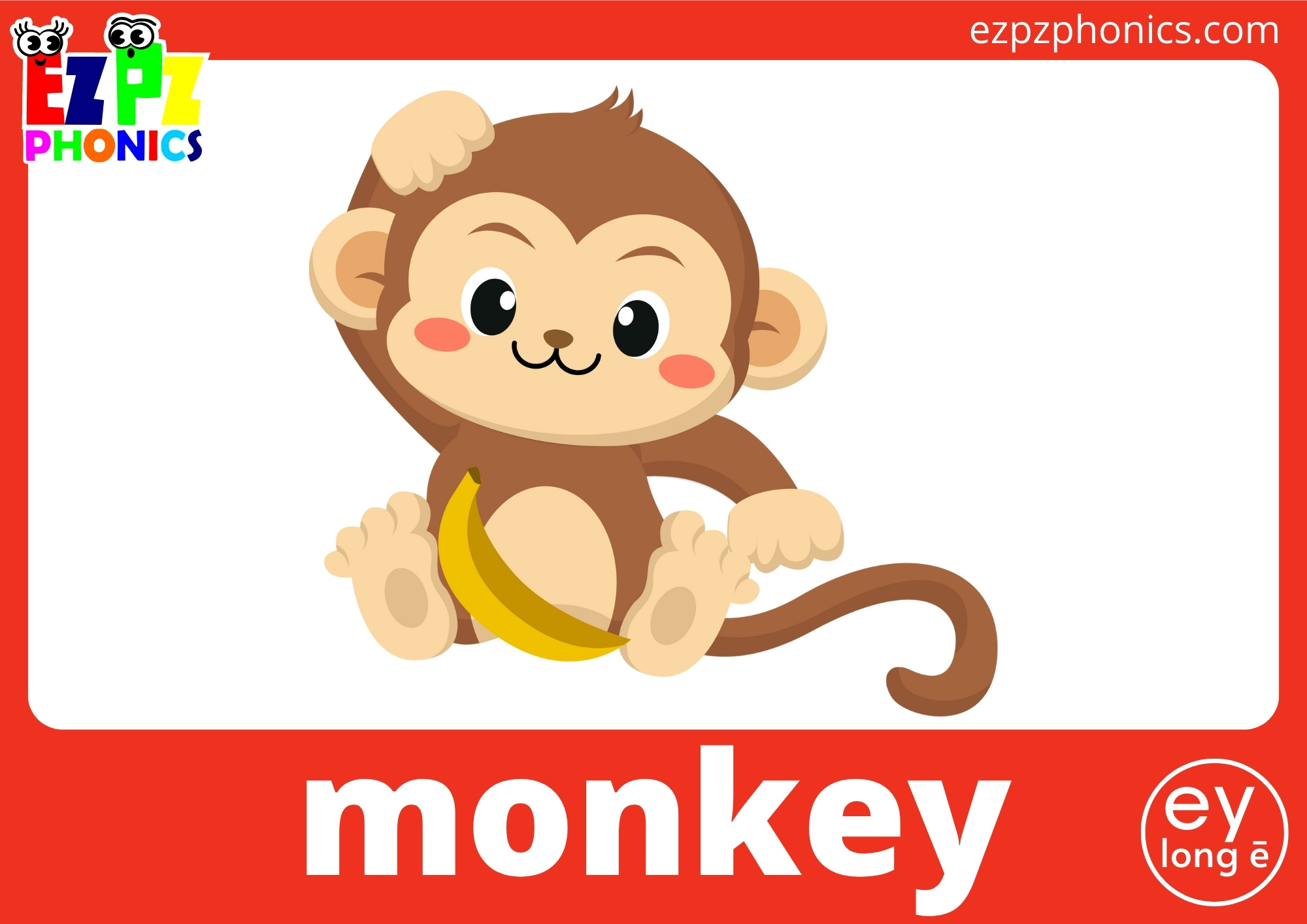 ey Words List Long E Vowel Sounds Flashcards with Images and Words Free ...