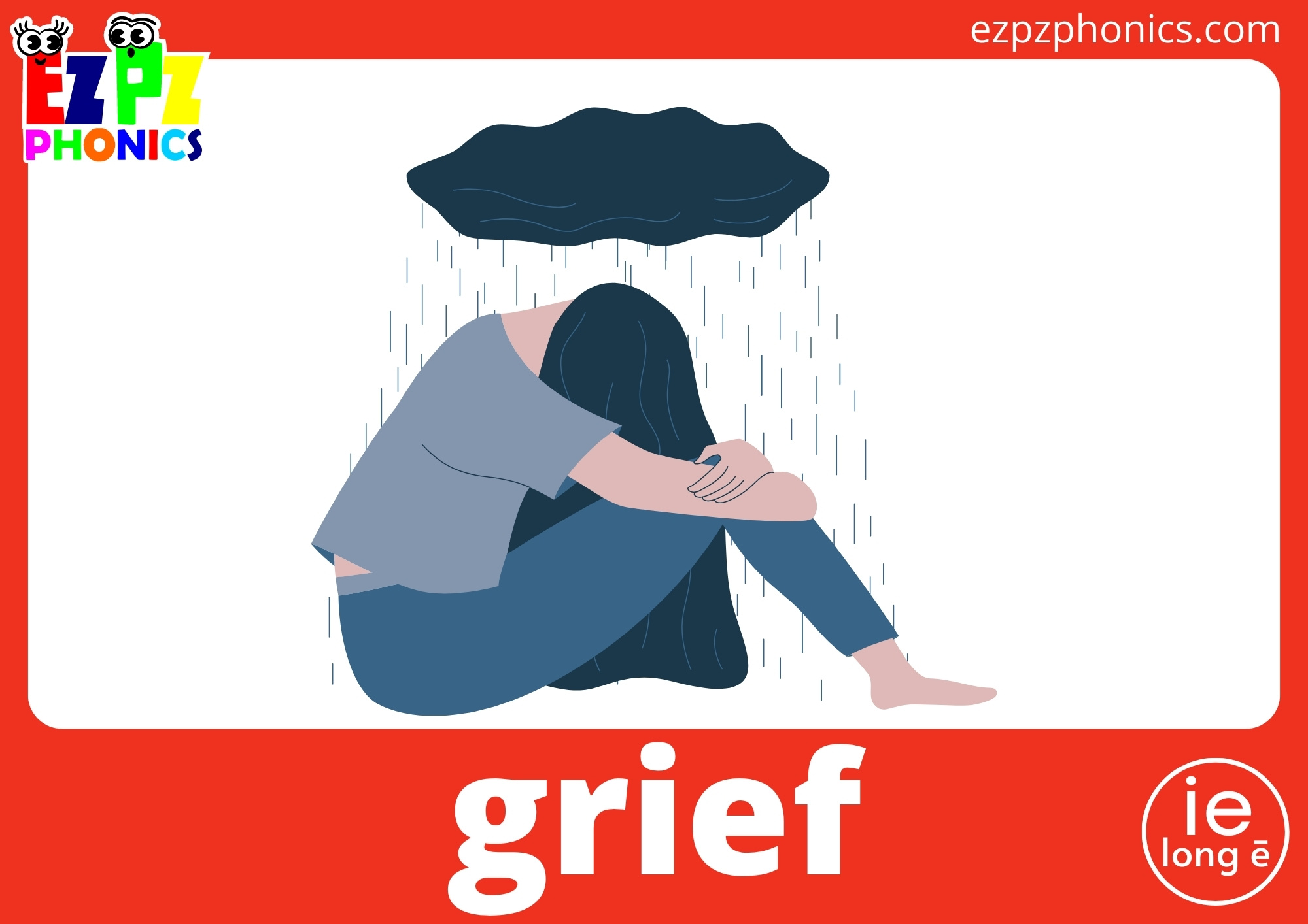 ie Words Long E Vowel Sounds Flashcards with Images and Words Free ...