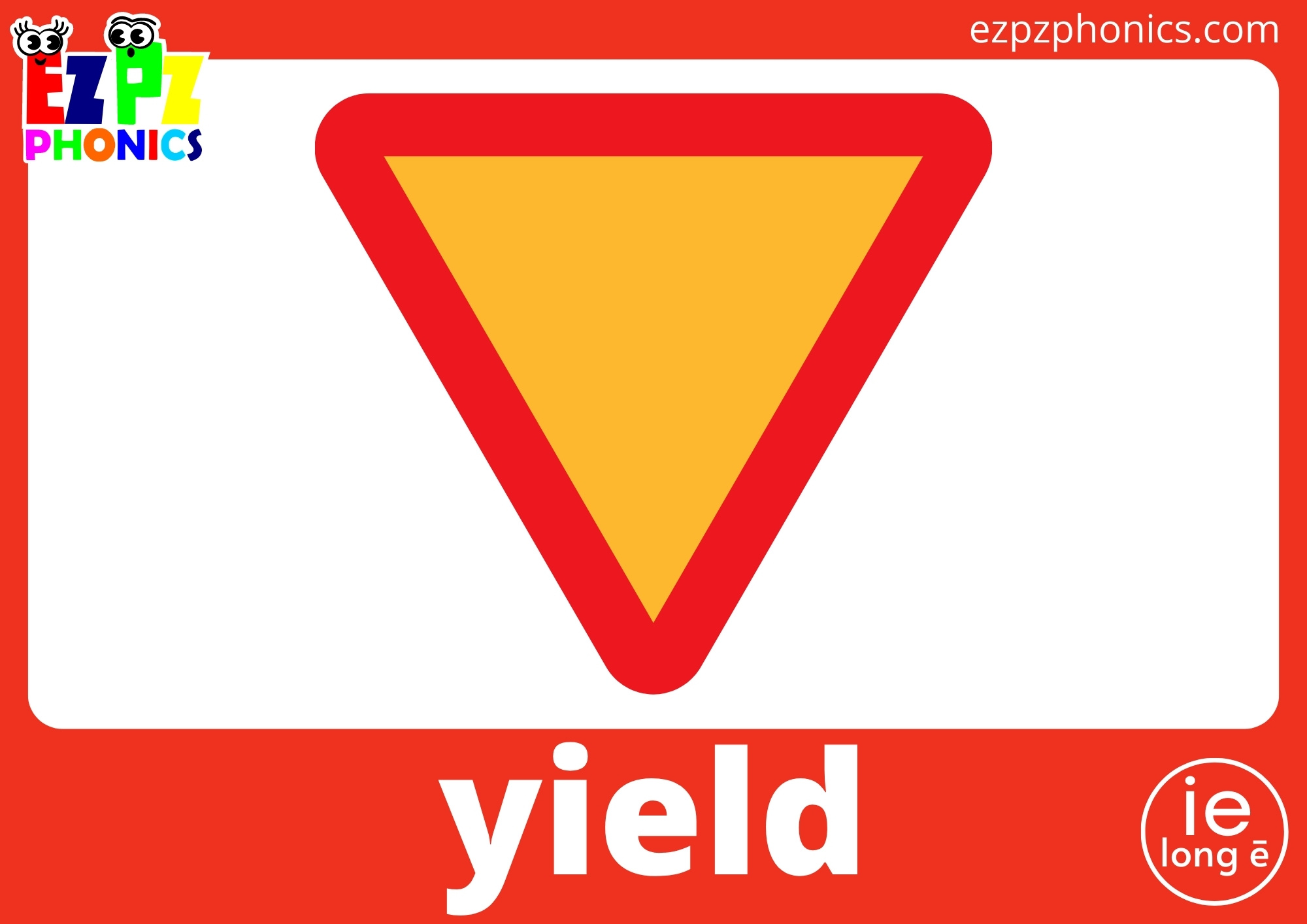 ie Words Long E Vowel Sounds Flashcards with Images and Words Free ...