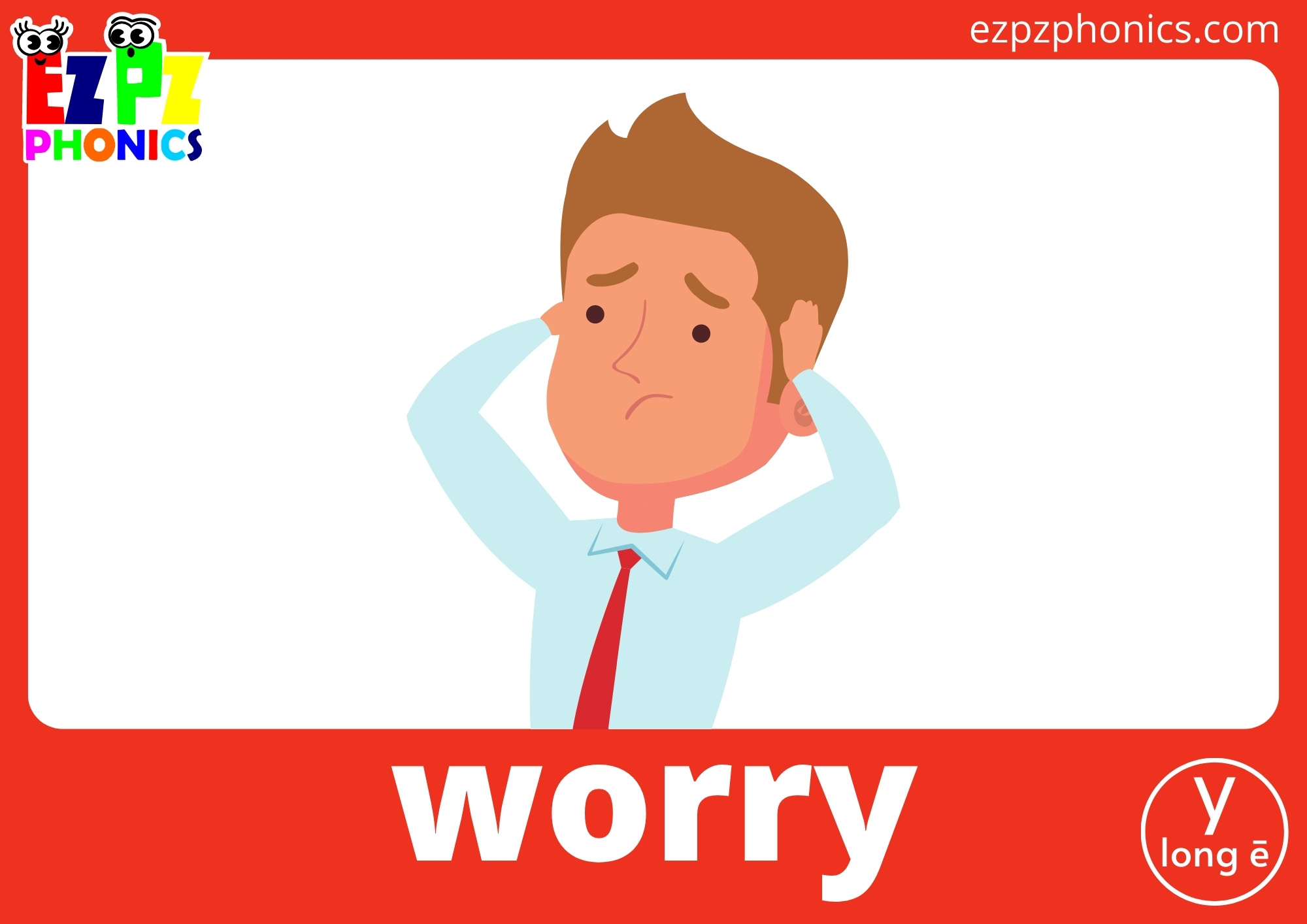 y Words Long E Vowel Phonics Flashcards - ezpzphonics.com