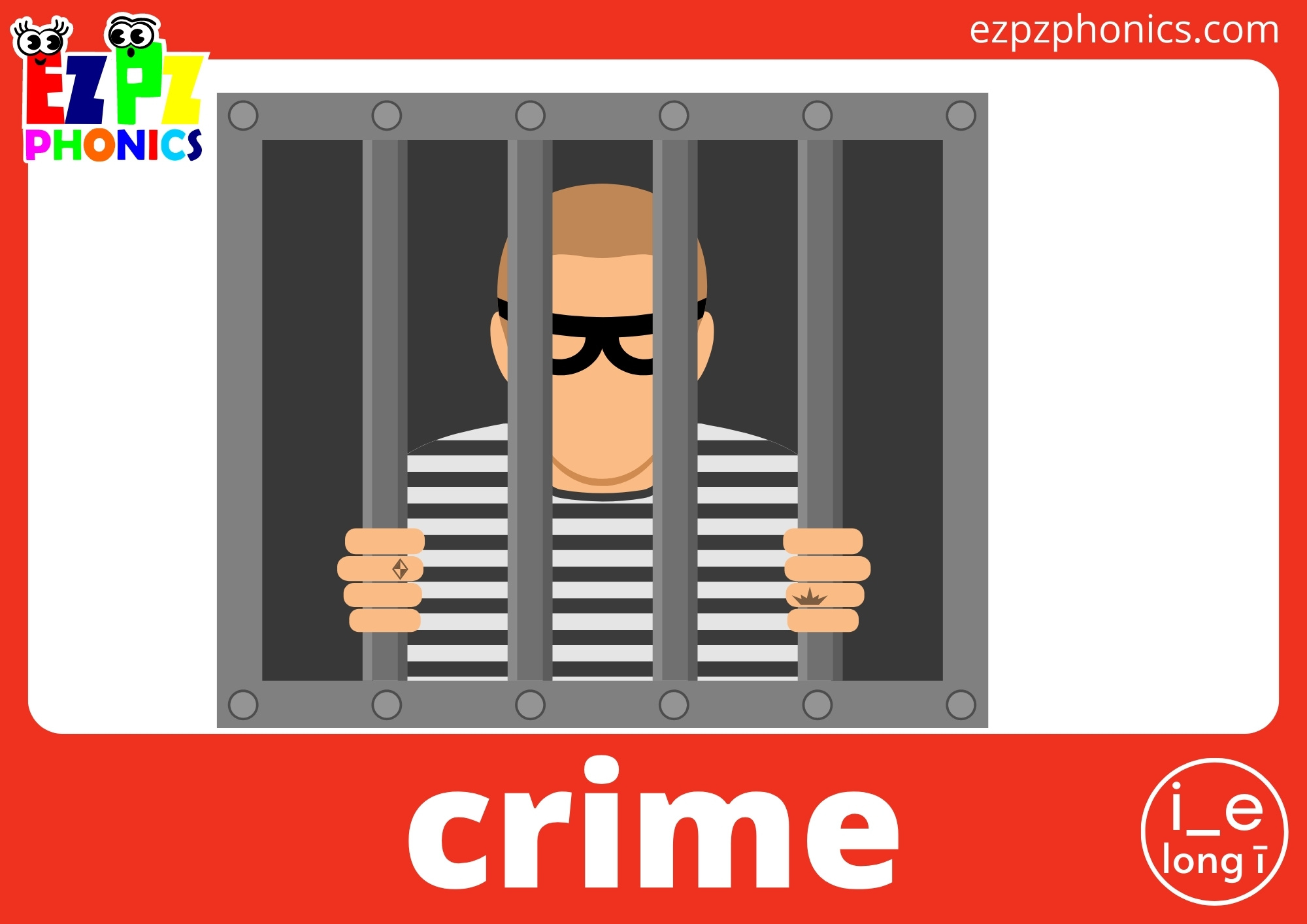 i_e Words Long I Vowel Sounds Flashcards with Images and Words Free ...