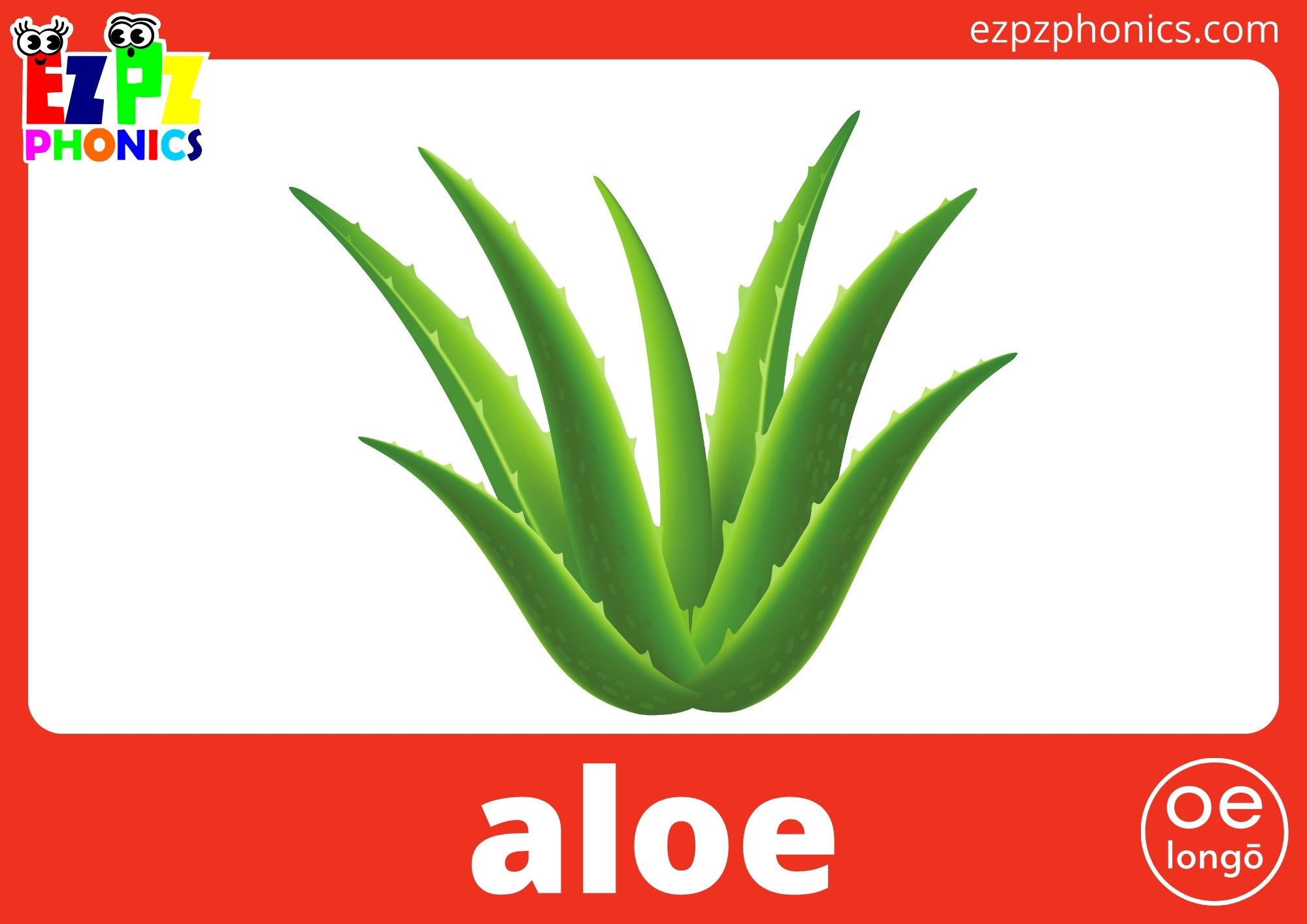 oe Words Long O Vowel Sounds Flashcards with Images and Words Download ...
