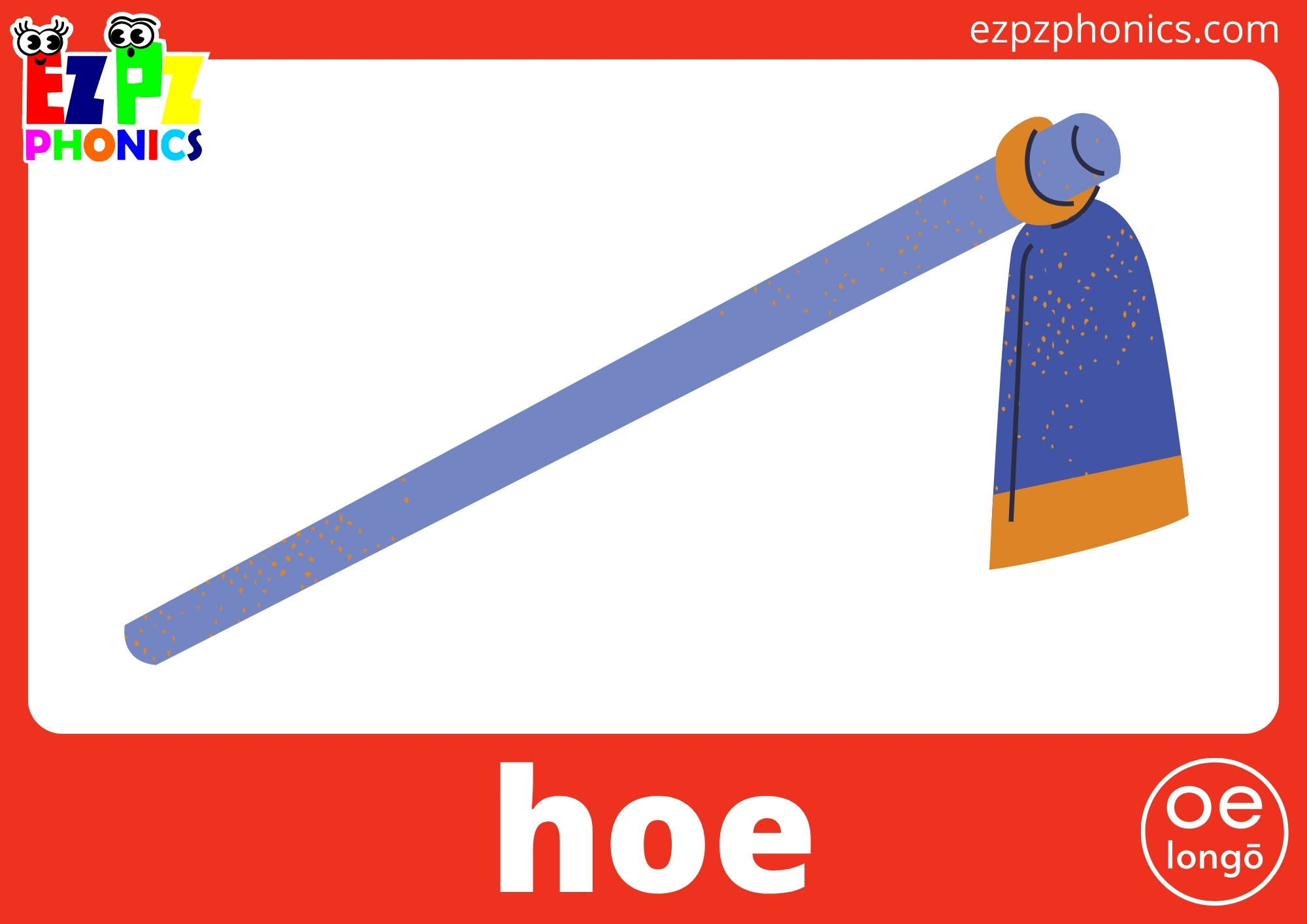 oe Words Long O Vowel Sounds Flashcards with Images and Words Download ...