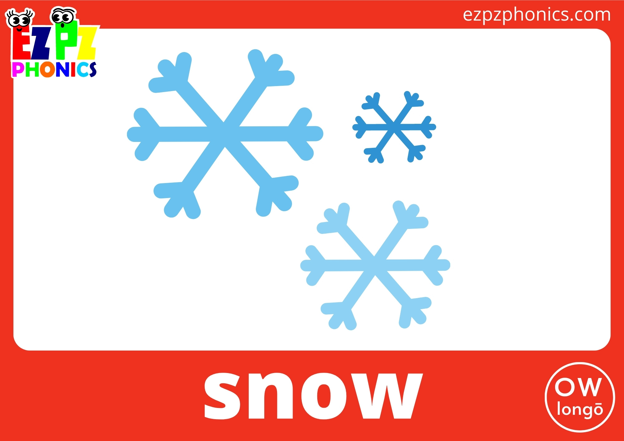 ow Words Long O Vowel Sounds Flashcards with Images and Words Download ...