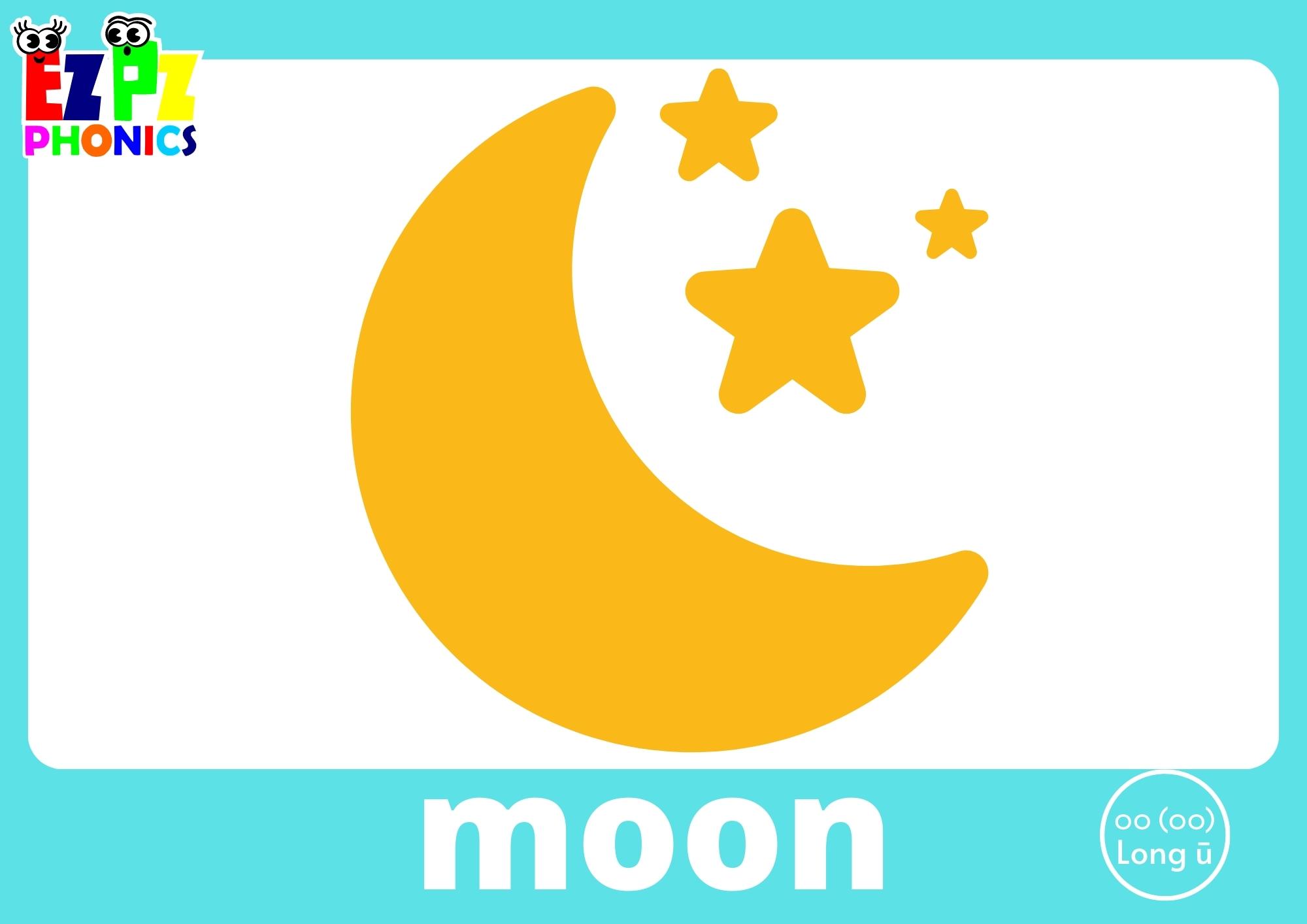 oo Words Long u (oo) Vowel Sound Flashcards - ezpzphonics.com