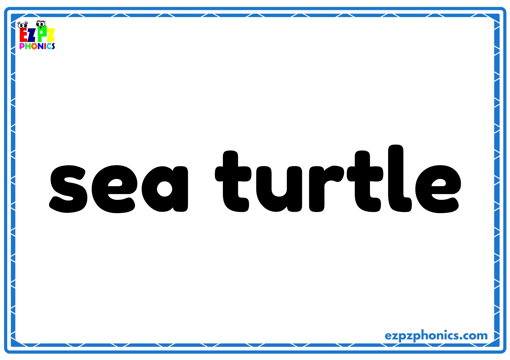 Sea Creatures Flashcards Words on the Back for Interactive Learning ...