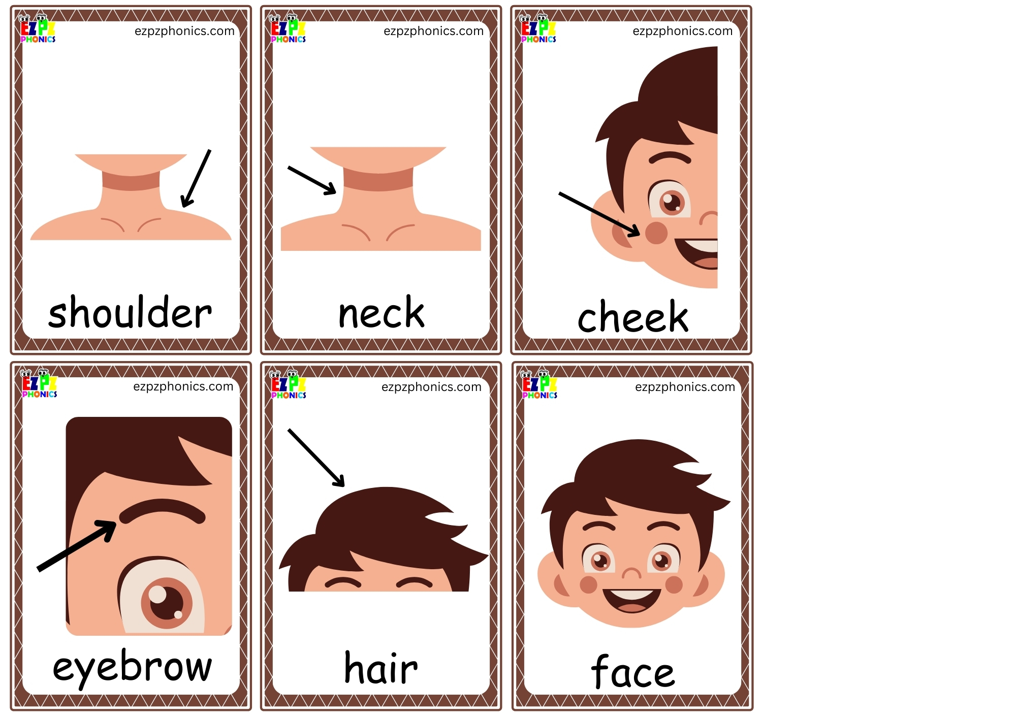 My Face Mini Flashcards for Kids – Fun & Compact Learning PDF Dowload ...