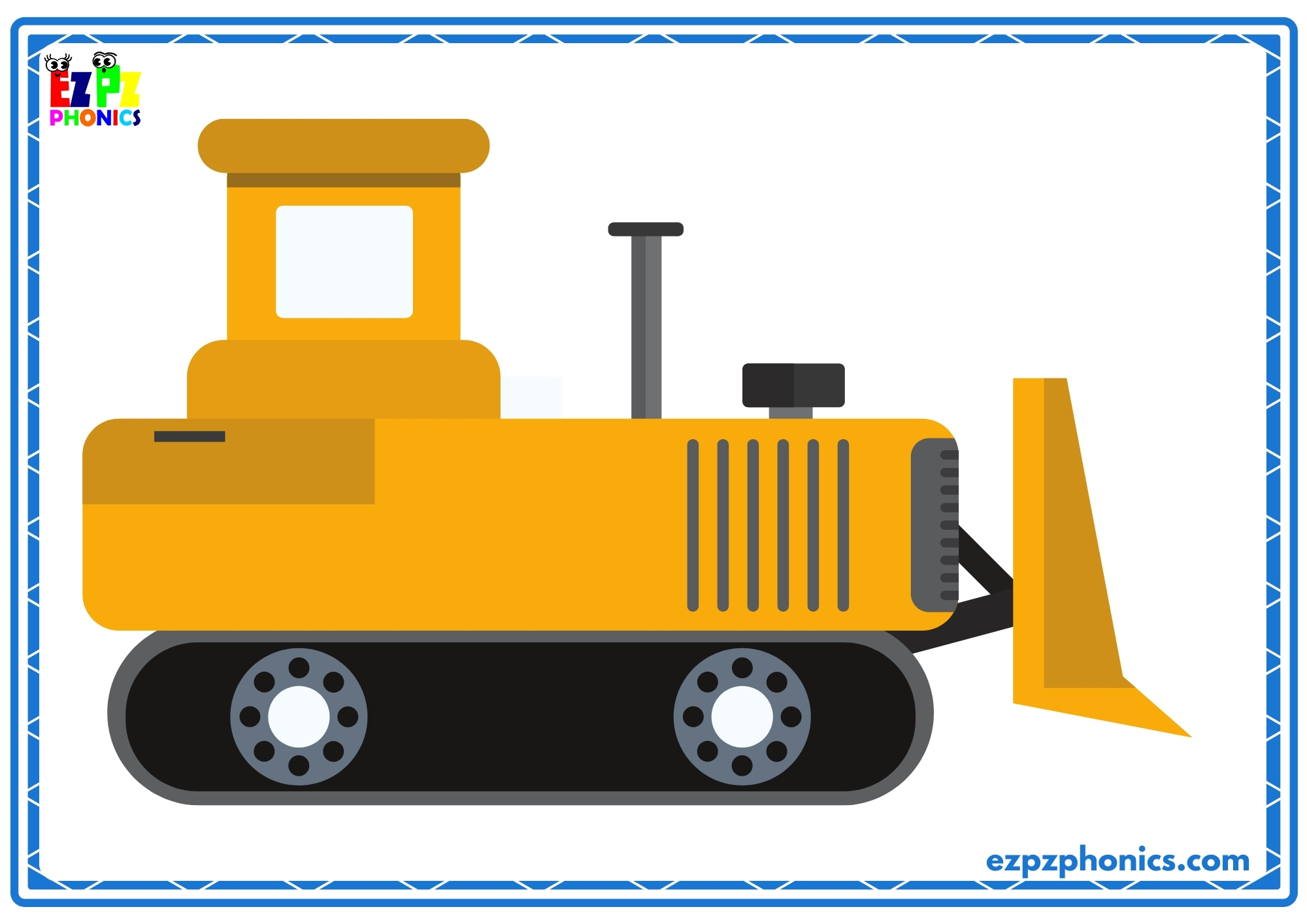 Construction Equipment Vocabulary Flashcards with Words on the Back Use ...