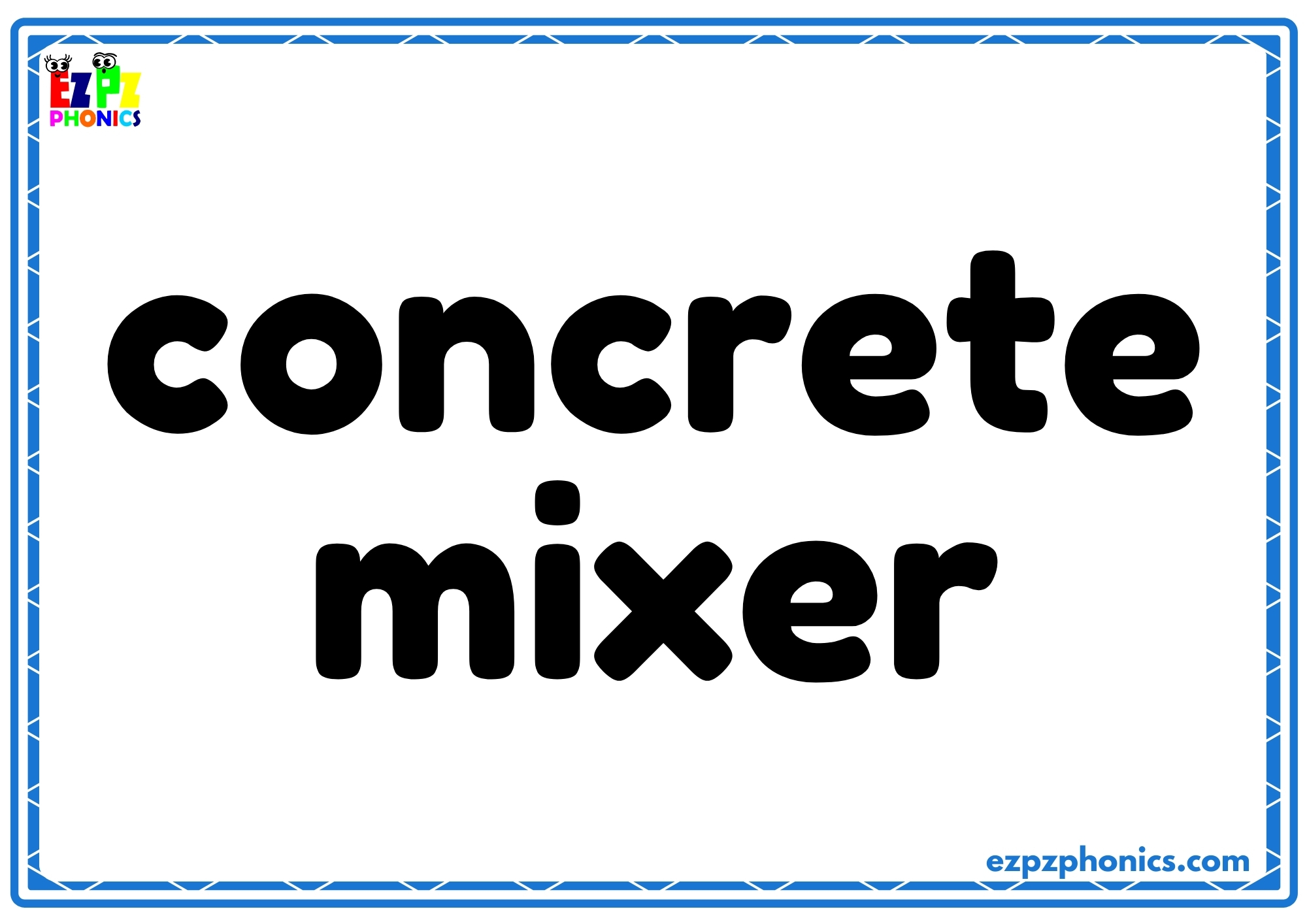 Construction Equipment Vocabulary Flashcards with Words on the Back Use ...