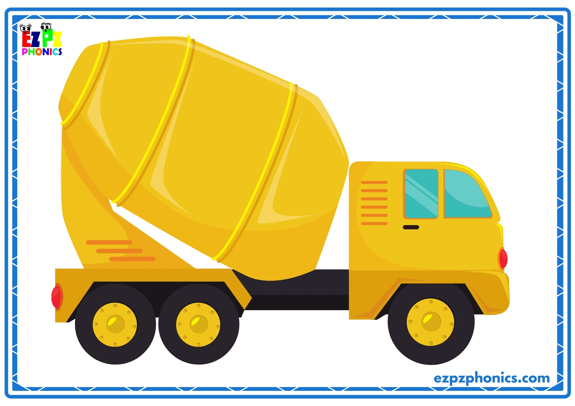 Construction Equipment Vocabulary Flashcards with Words on the Back Use ...