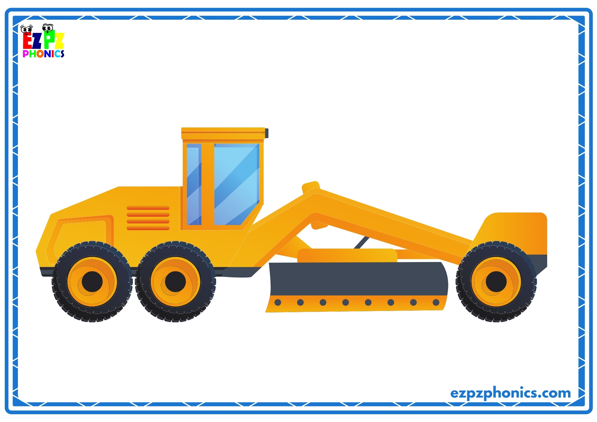 Construction Equipment Vocabulary Flashcards with Words on the Back Use ...