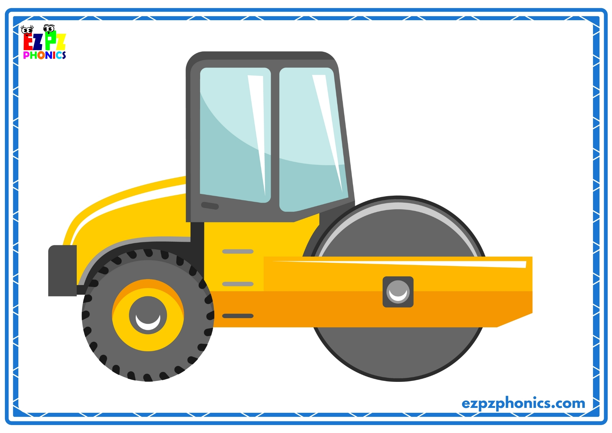 Construction Equipment Vocabulary Flashcards with Words on the Back Use ...