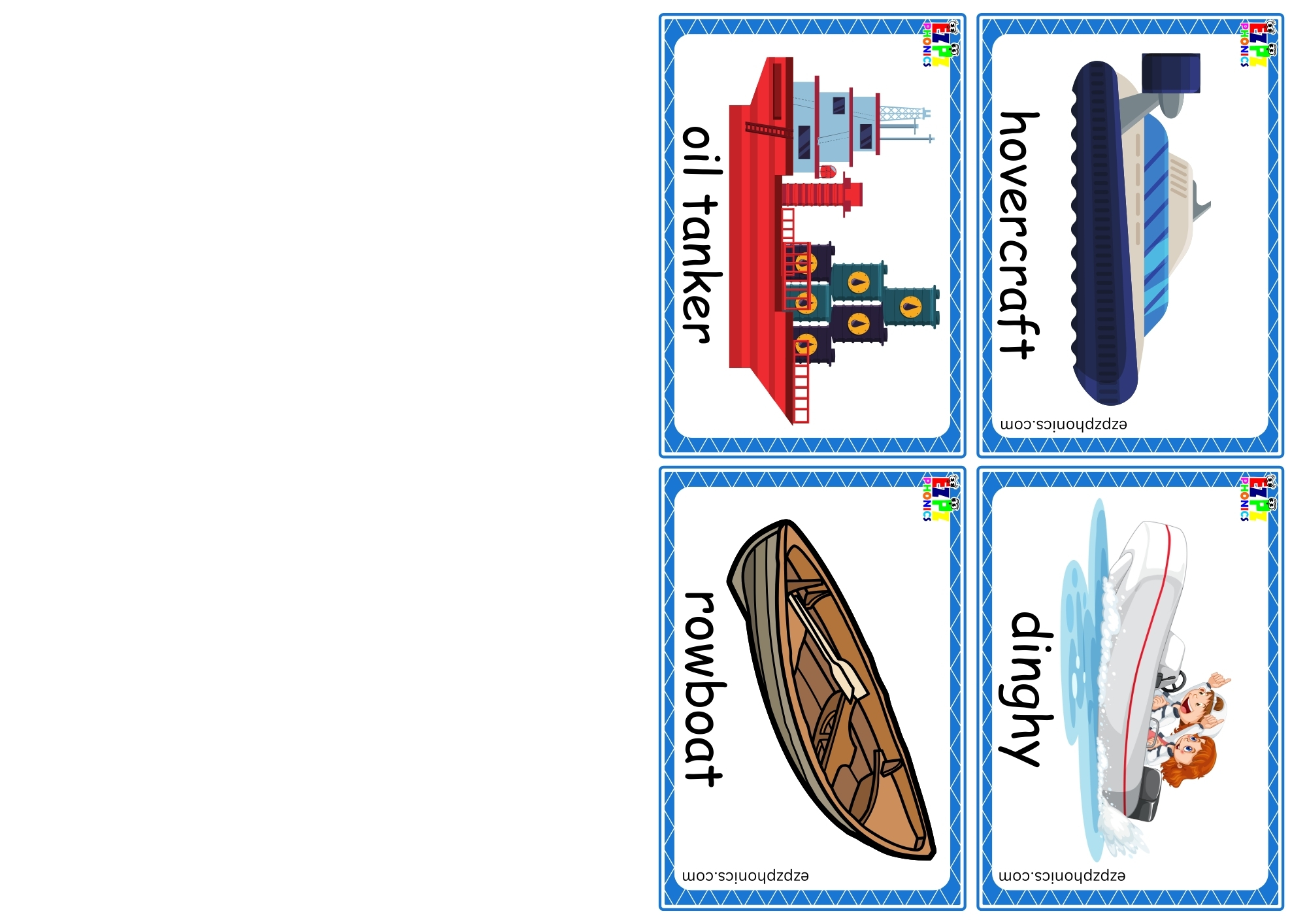 Water Transport - Mini Flashcards / Game Cards (Free PDF Download ...