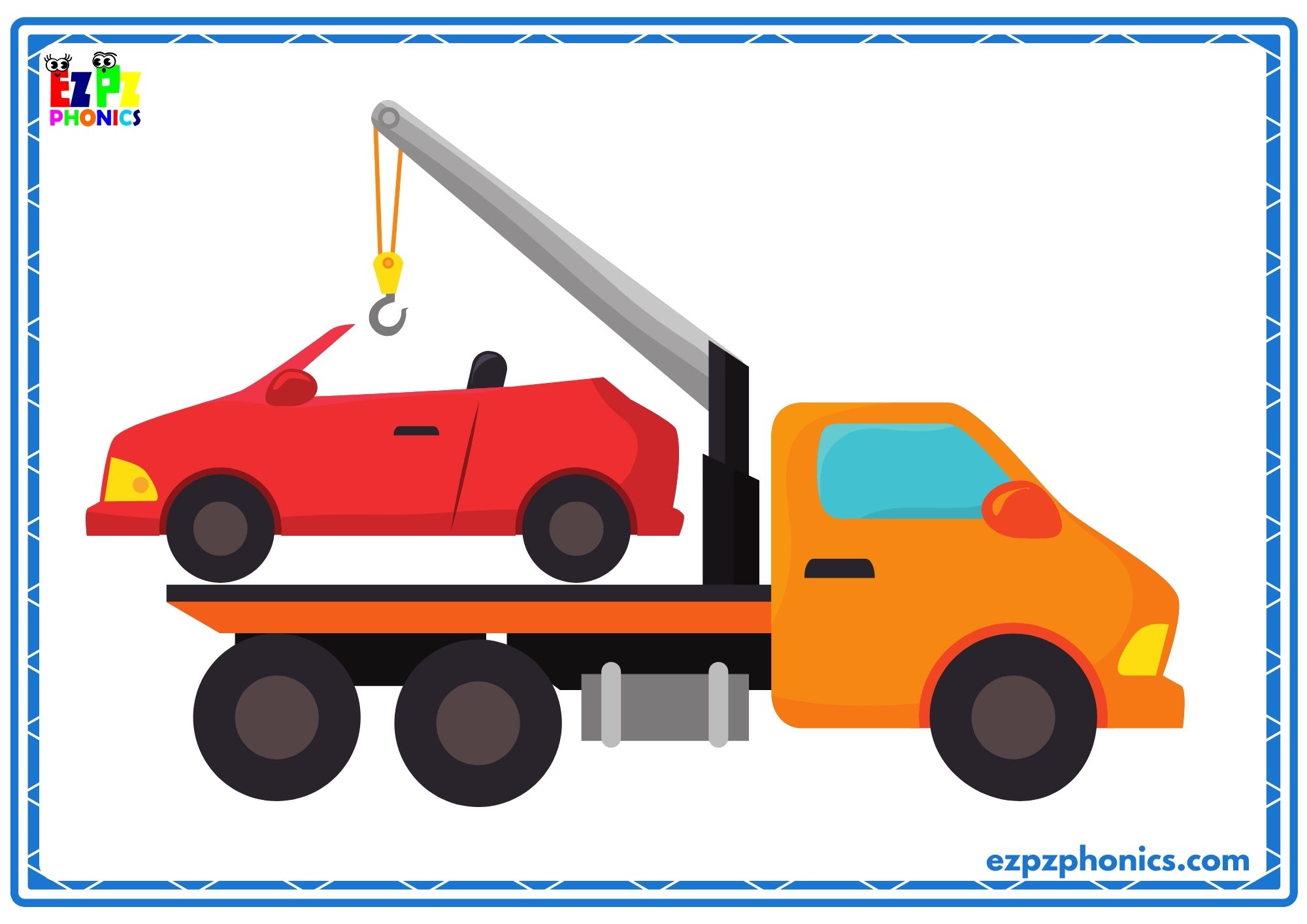Transportation Vocabulary Flashcards With Words on the Back – Fun ...