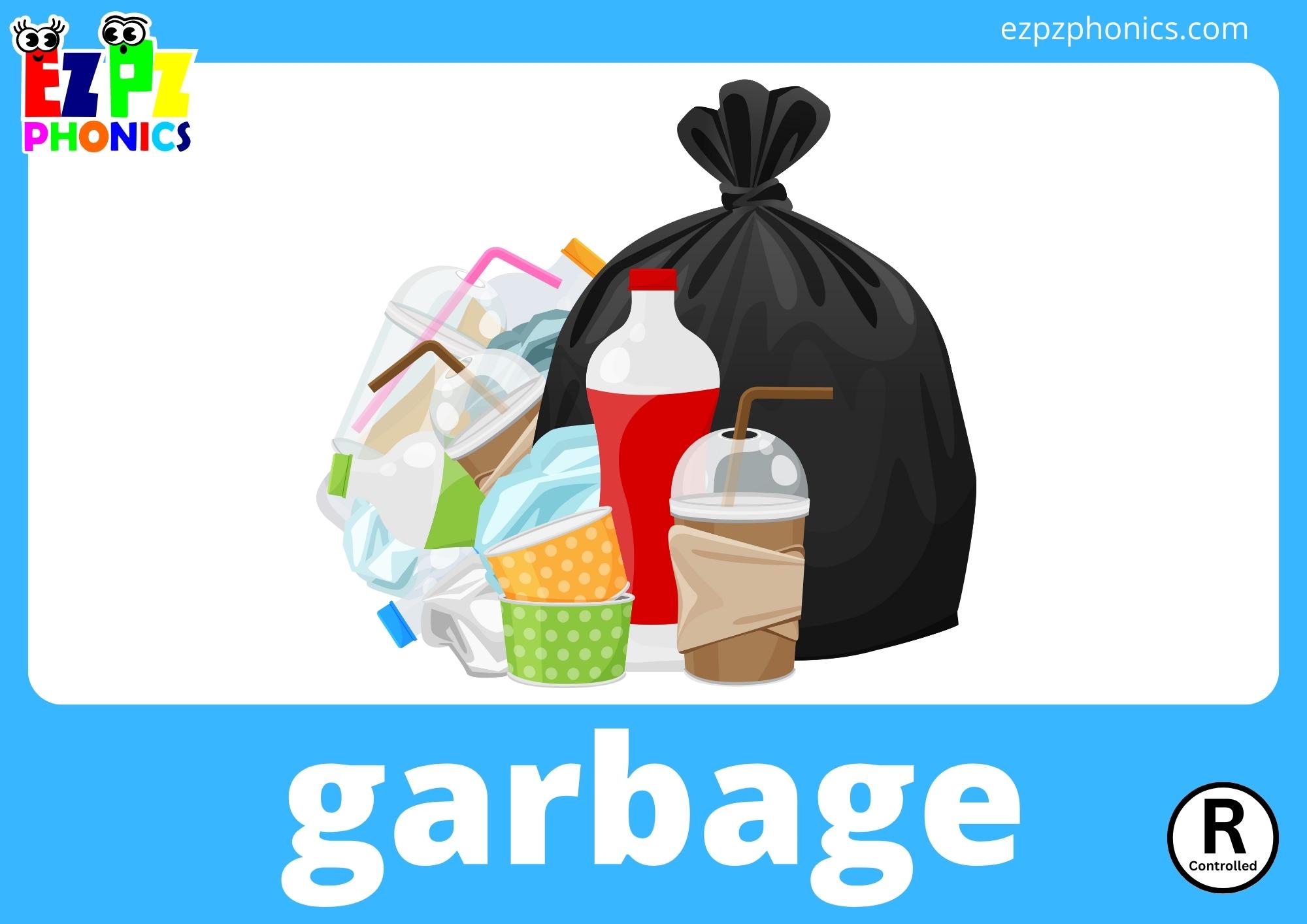 ar R-Controlled Two Syllable Words Phonics Flashcards with Images and ...