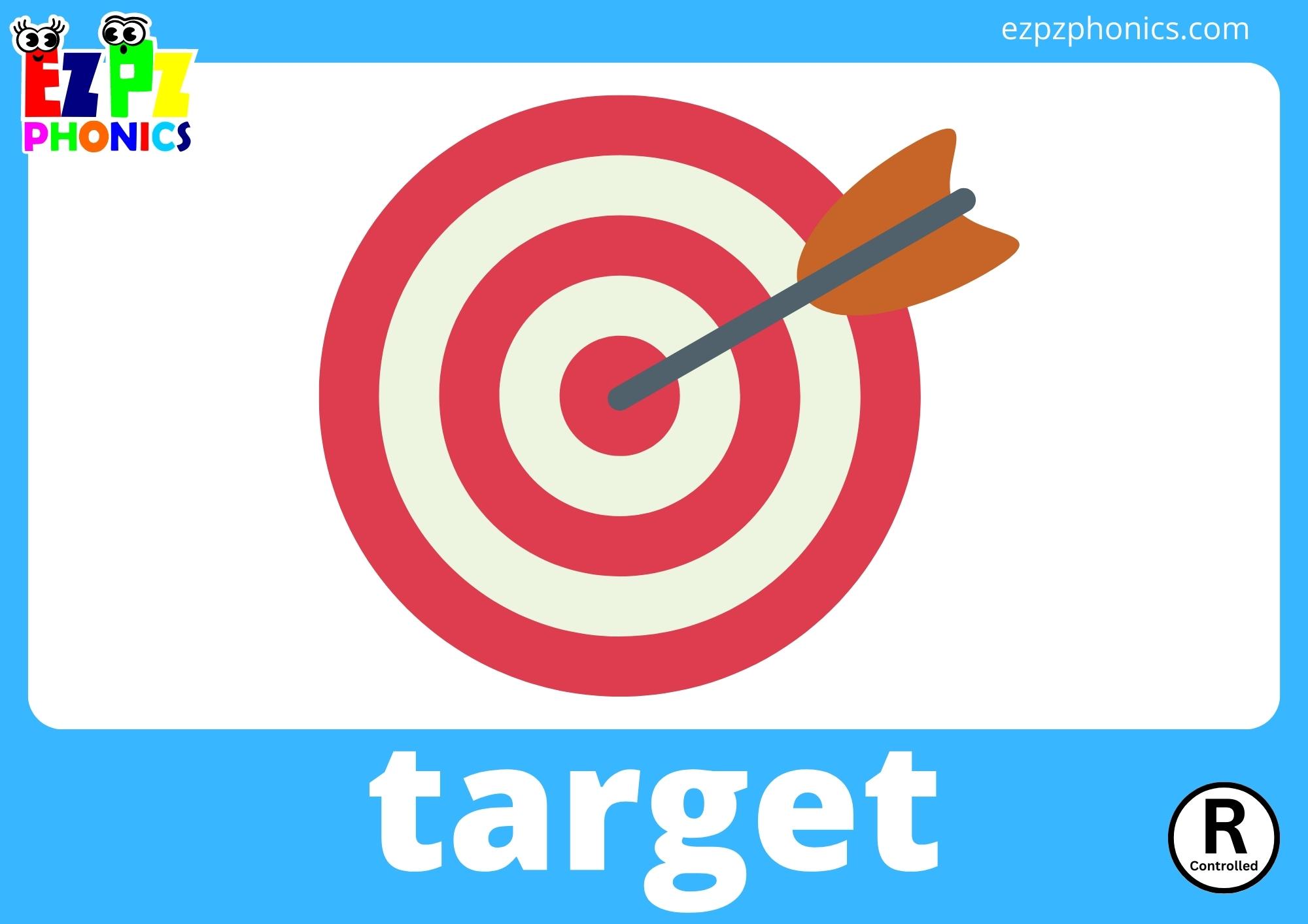 ar R-Controlled Two Syllable Words Phonics Flashcards with Images and ...