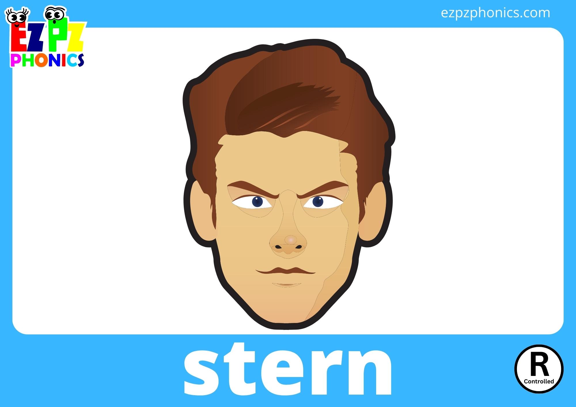 er R-Controlled One Syllable Words Phonics Flashcards with Images and ...