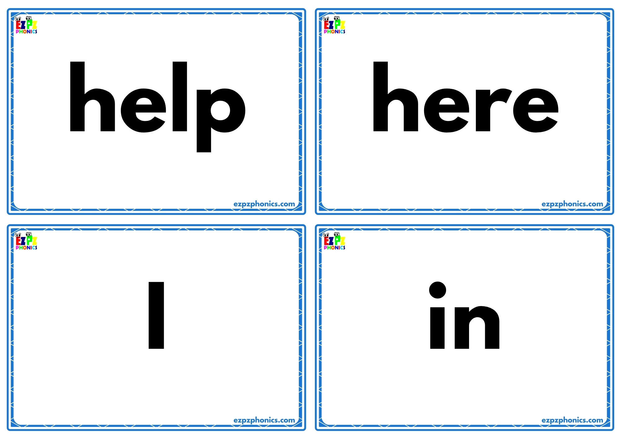 Dolch Sight Words Pre-Kindergarten Mini Flashcards Free PDF Download ...
