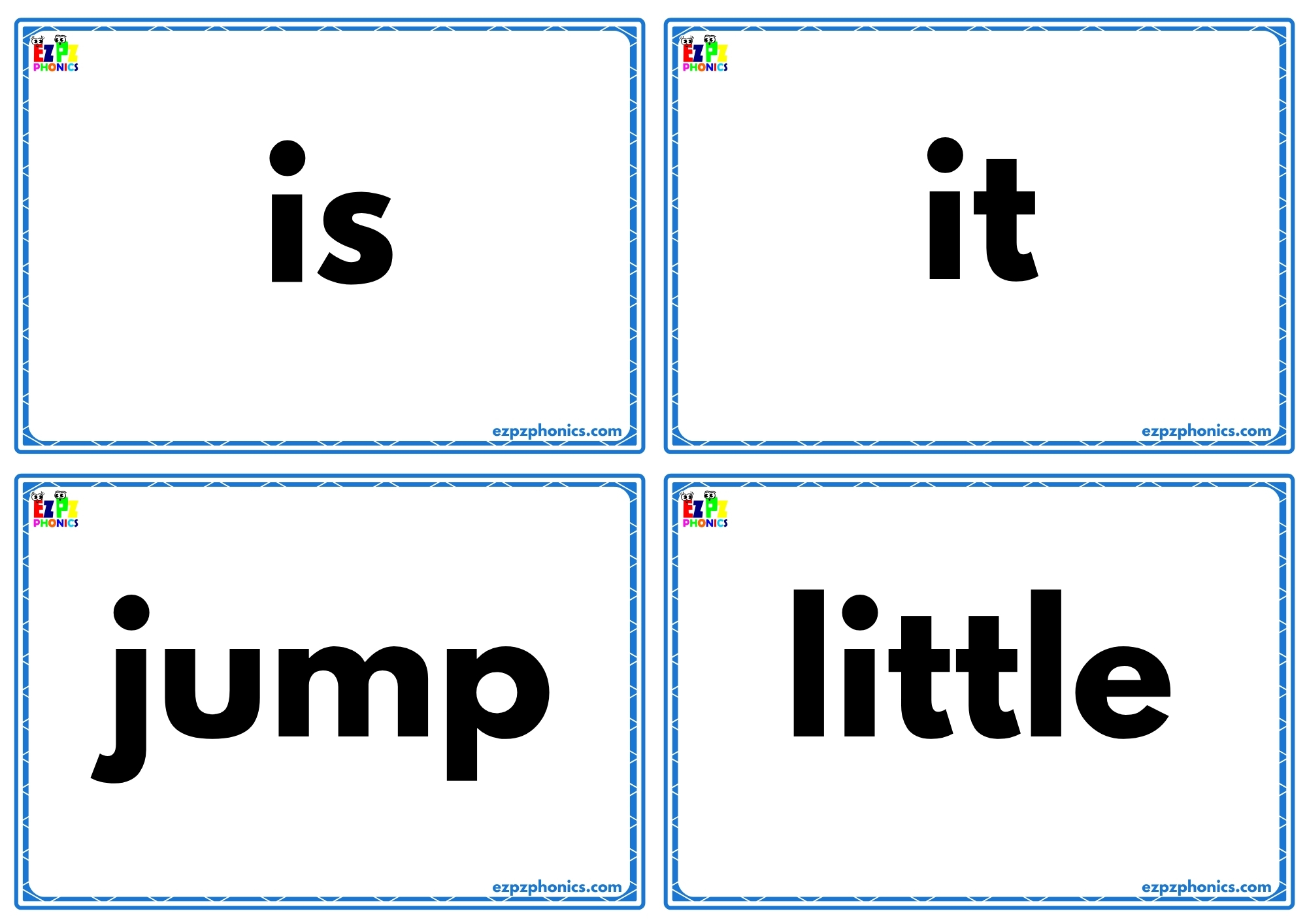 Dolch Sight Words Pre-Kindergarten Mini Flashcards Free PDF Download ...