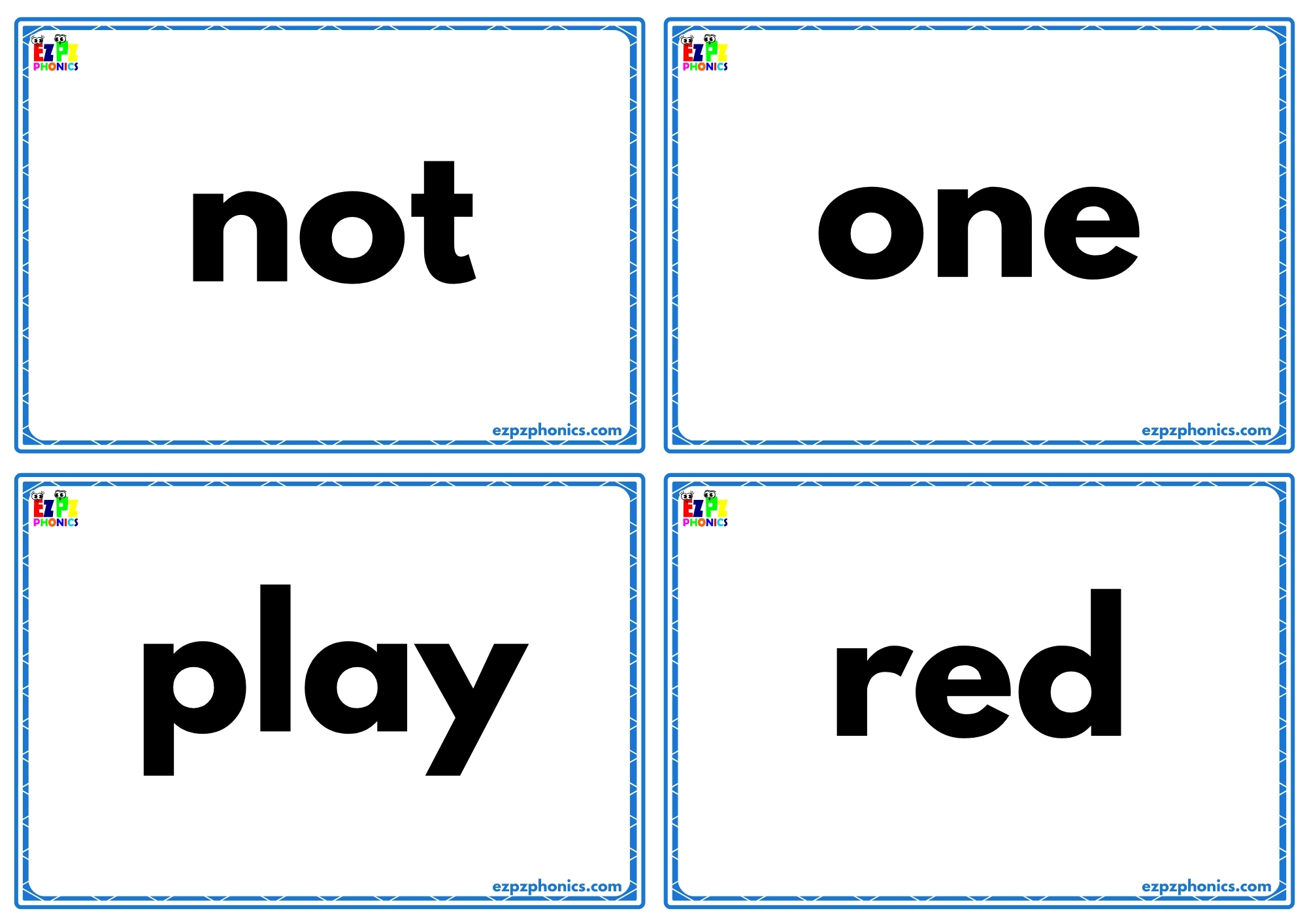 Dolch Sight Words Pre-Kindergarten Mini Flashcards Free PDF Download ...