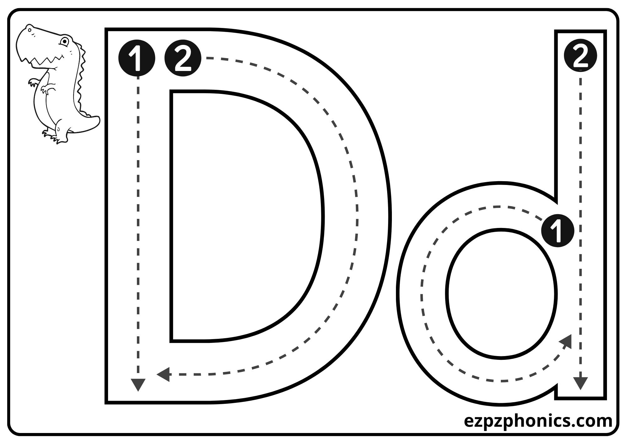 A to Z Full Page Free Printable Alphabet Tracing Cards Complete Set ...