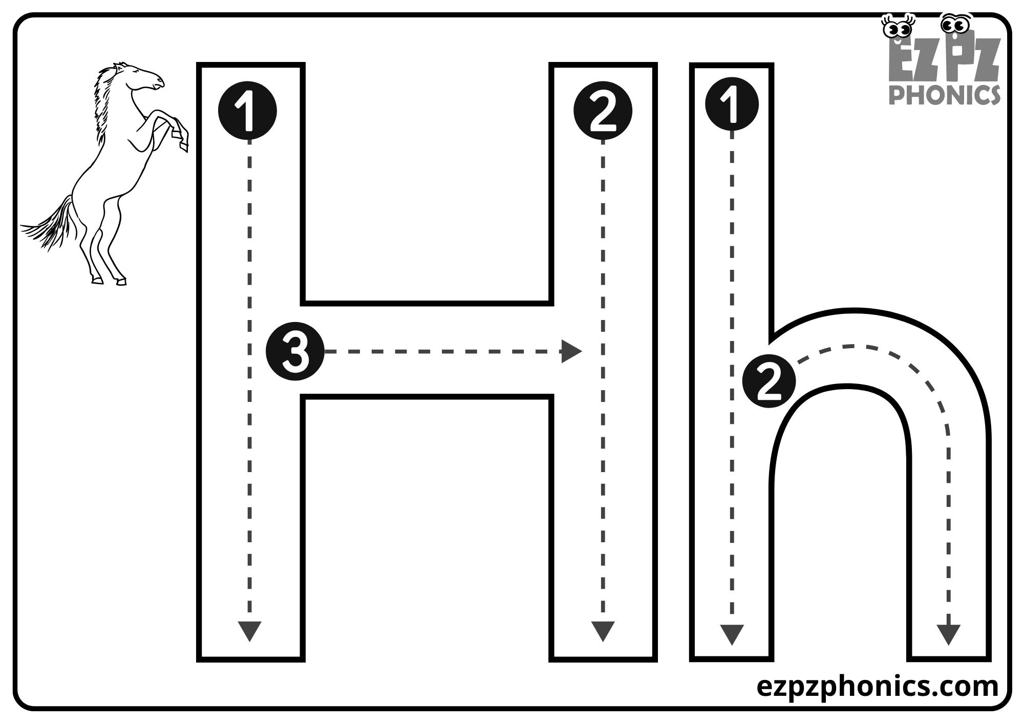 A to Z Full Page Free Printable Alphabet Tracing Cards Complete Set ...
