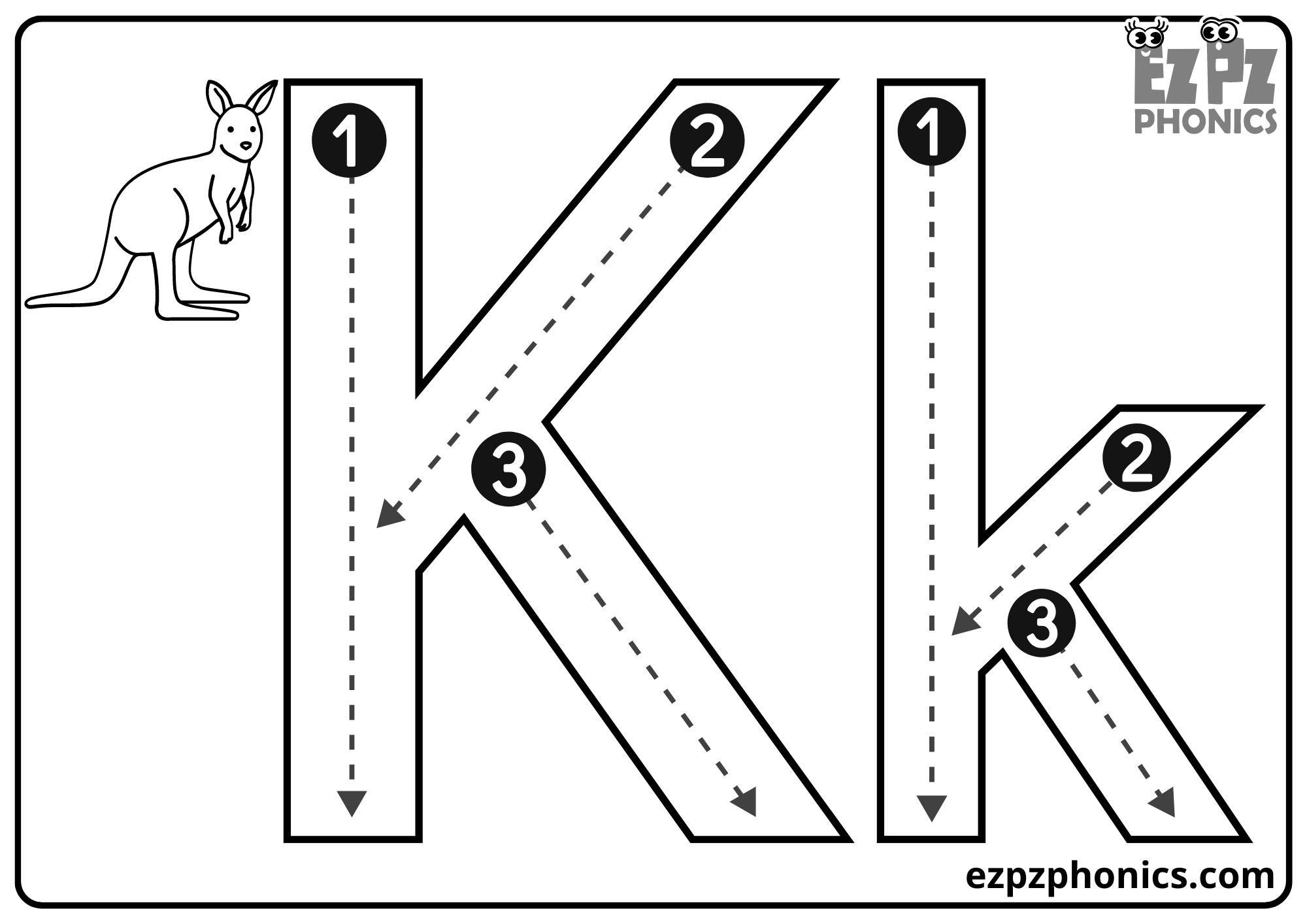 A to Z Full Page Free Printable Alphabet Tracing Cards Complete Set ...