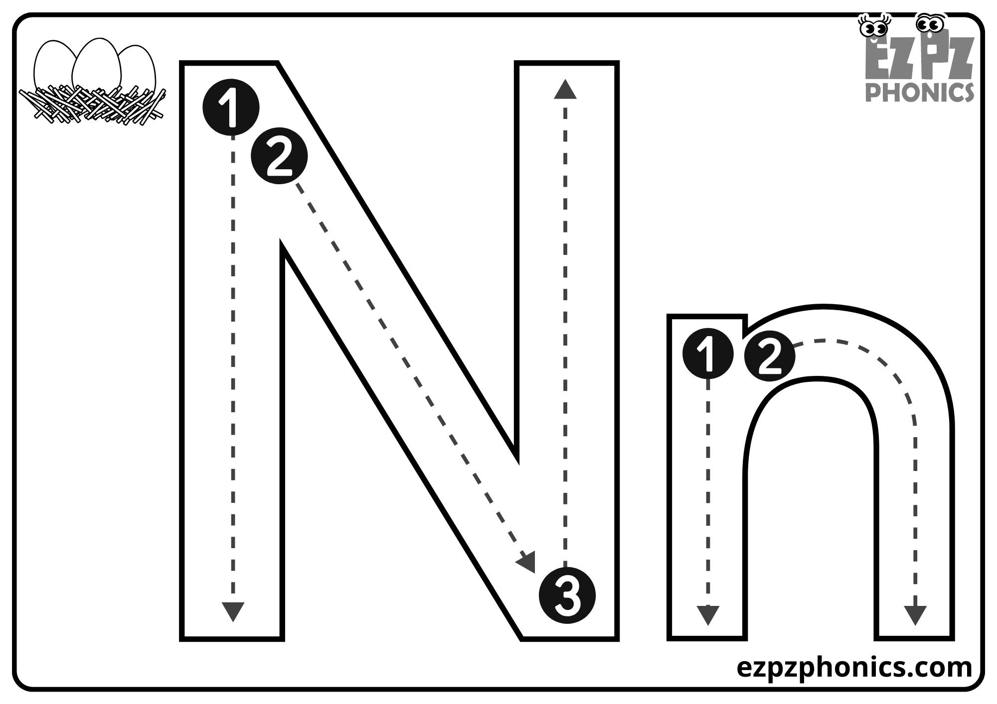 A to Z Full Page Free Printable Alphabet Tracing Cards Complete Set ...