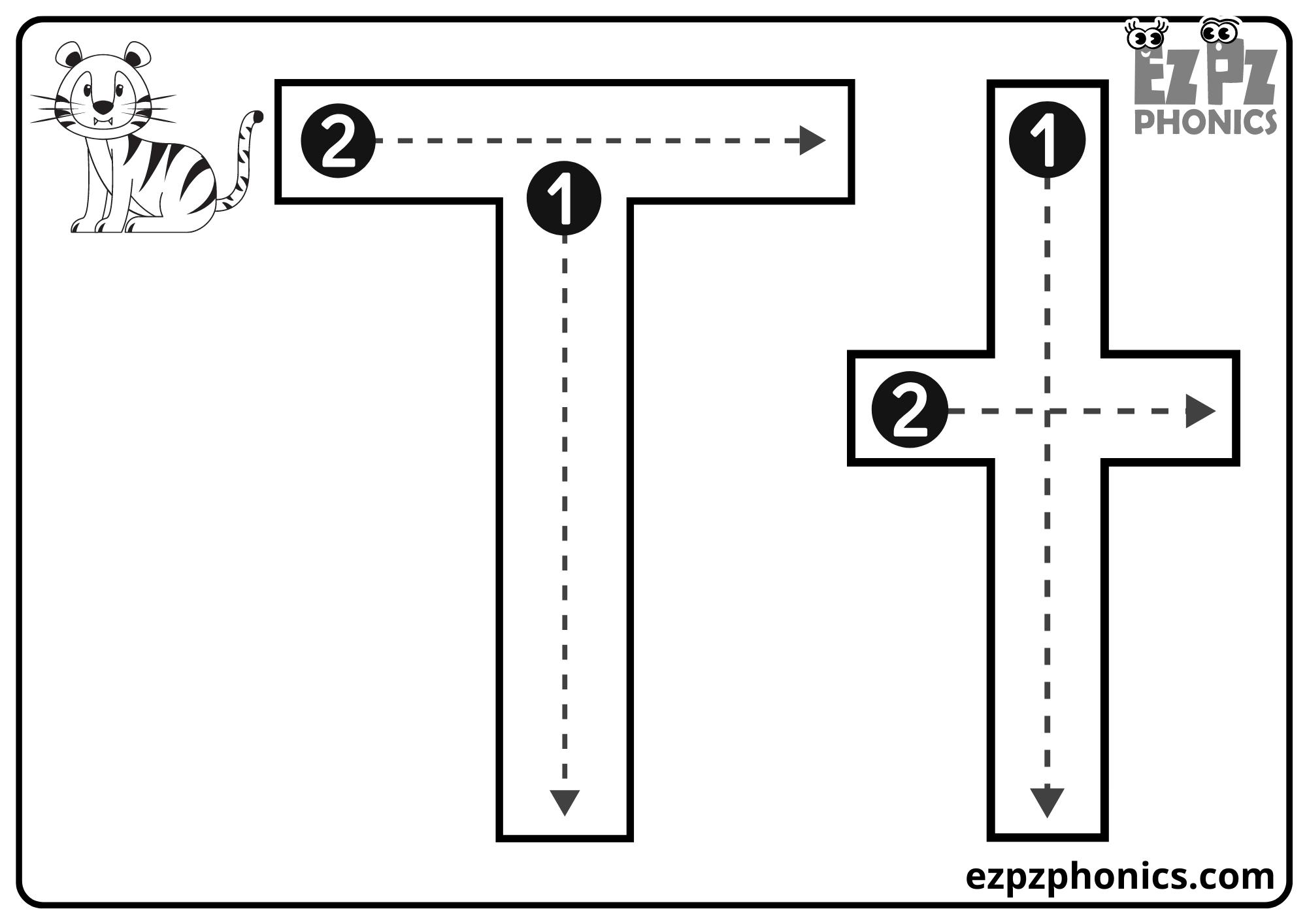 A to Z Full Page Free Printable Alphabet Tracing Cards Complete Set ...