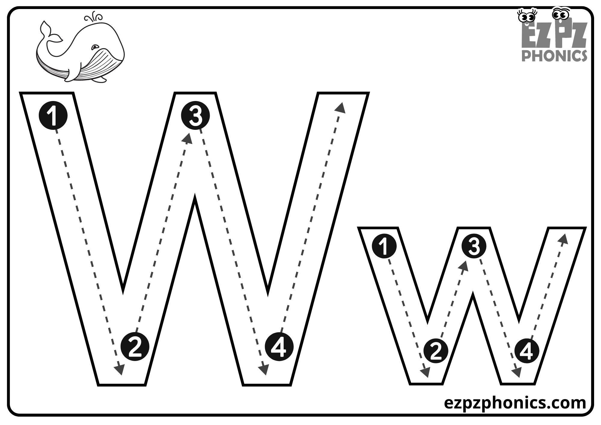 A to Z Full Page Free Printable Alphabet Tracing Cards Complete Set ...