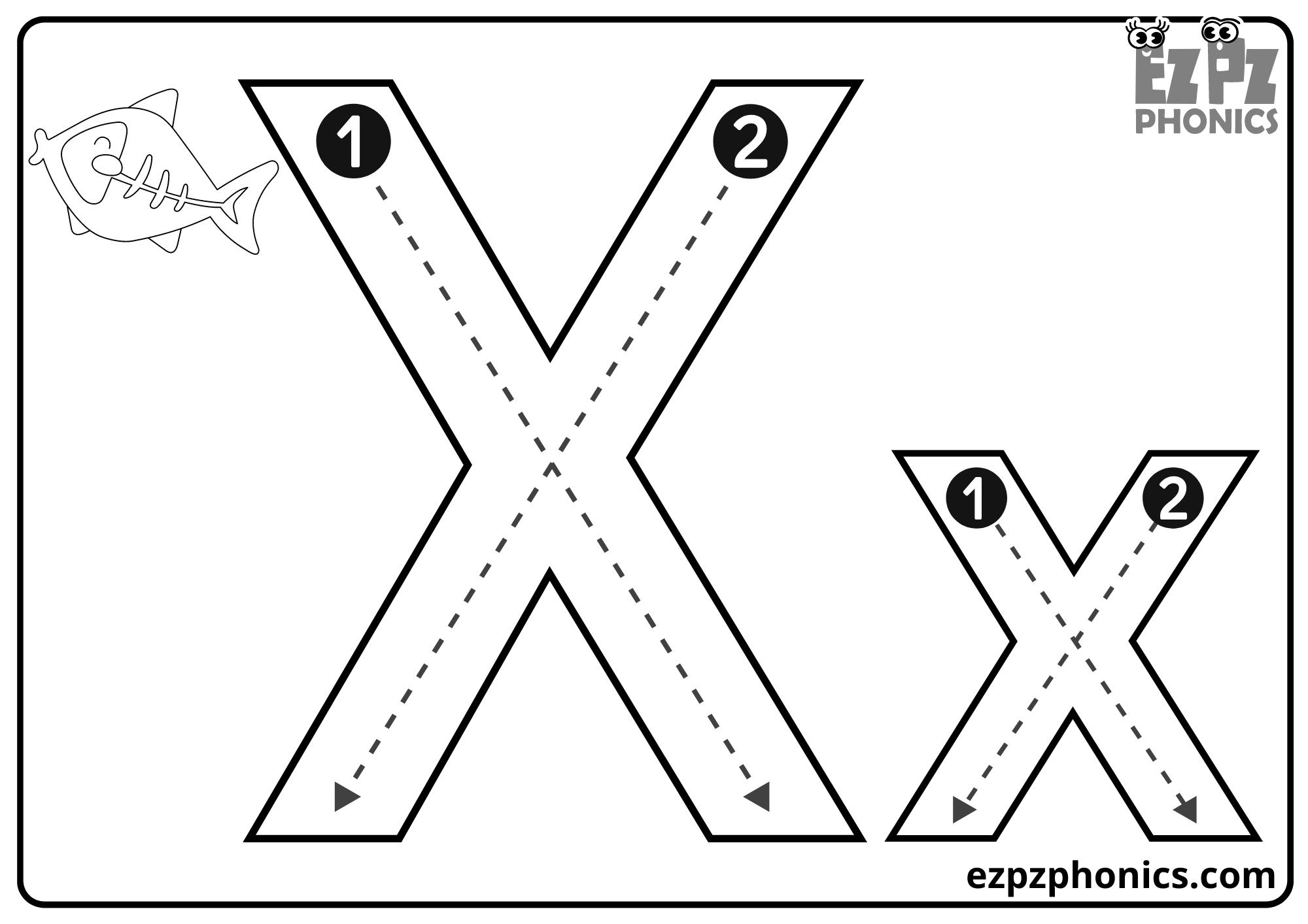 A to Z Full Page Free Printable Alphabet Tracing Cards Complete Set ...
