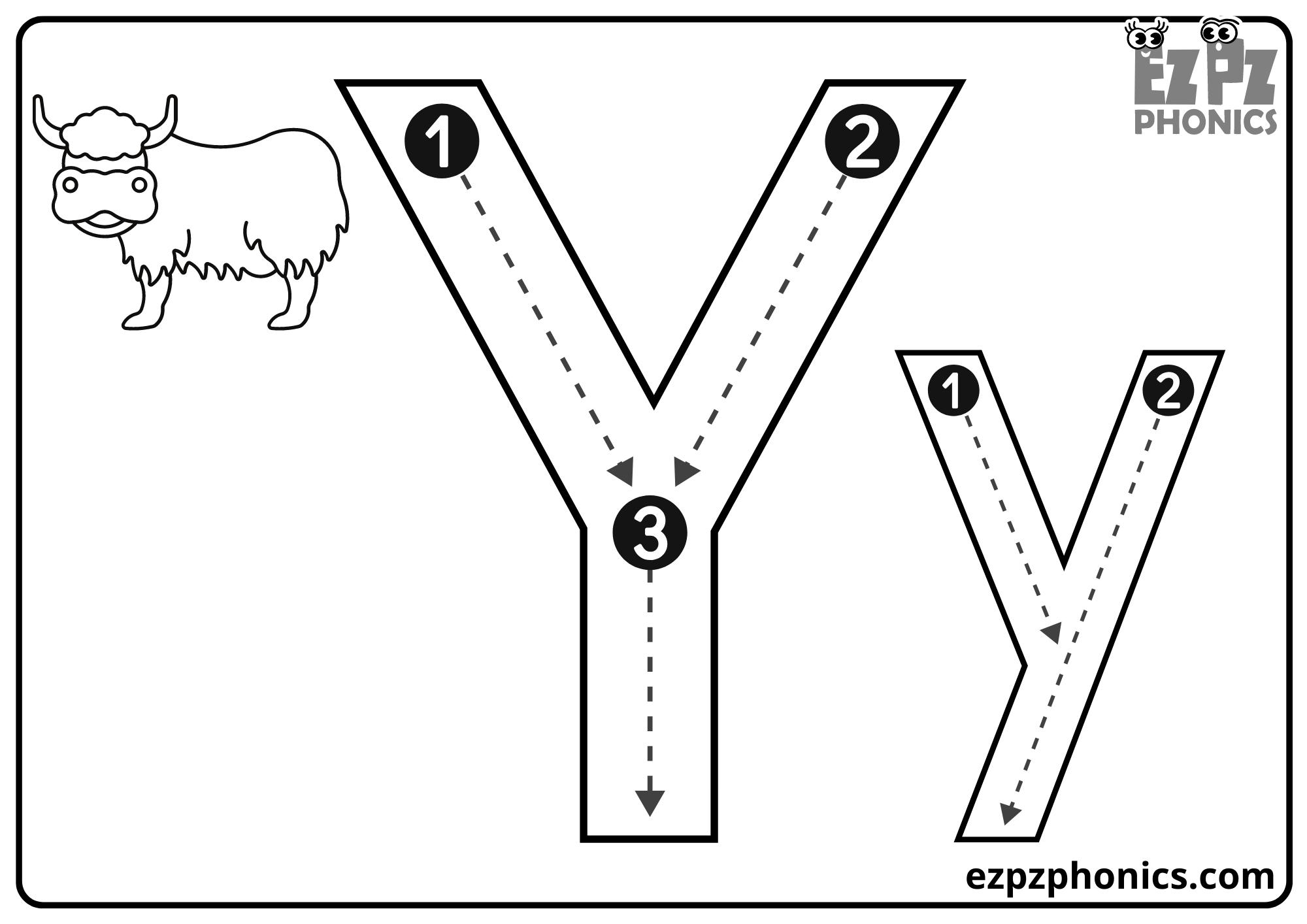 A to Z Full Page Free Printable Alphabet Tracing Cards Complete Set ...
