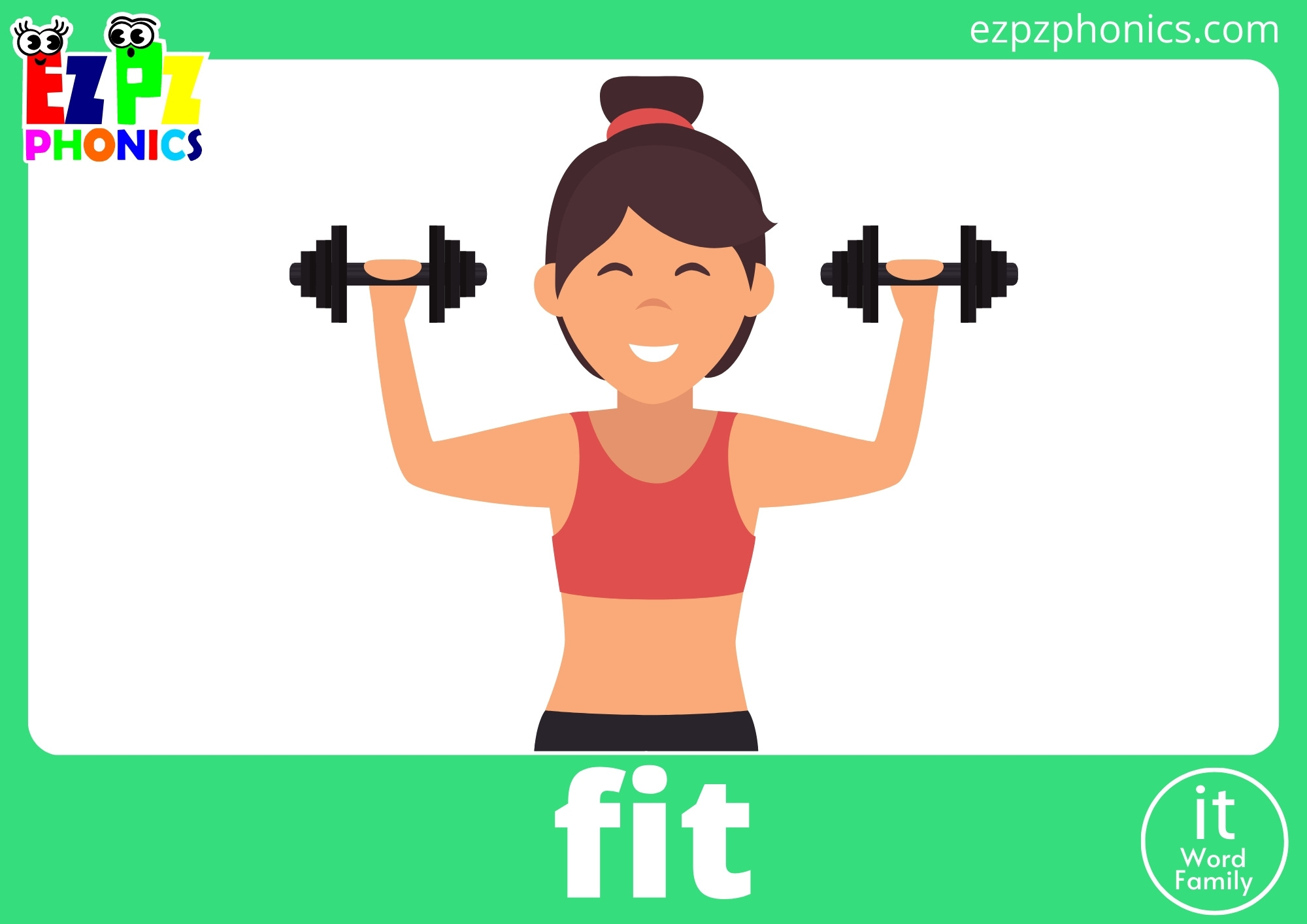 IT Word Family Full Page Flashcards With Words Free PDF Download or ...