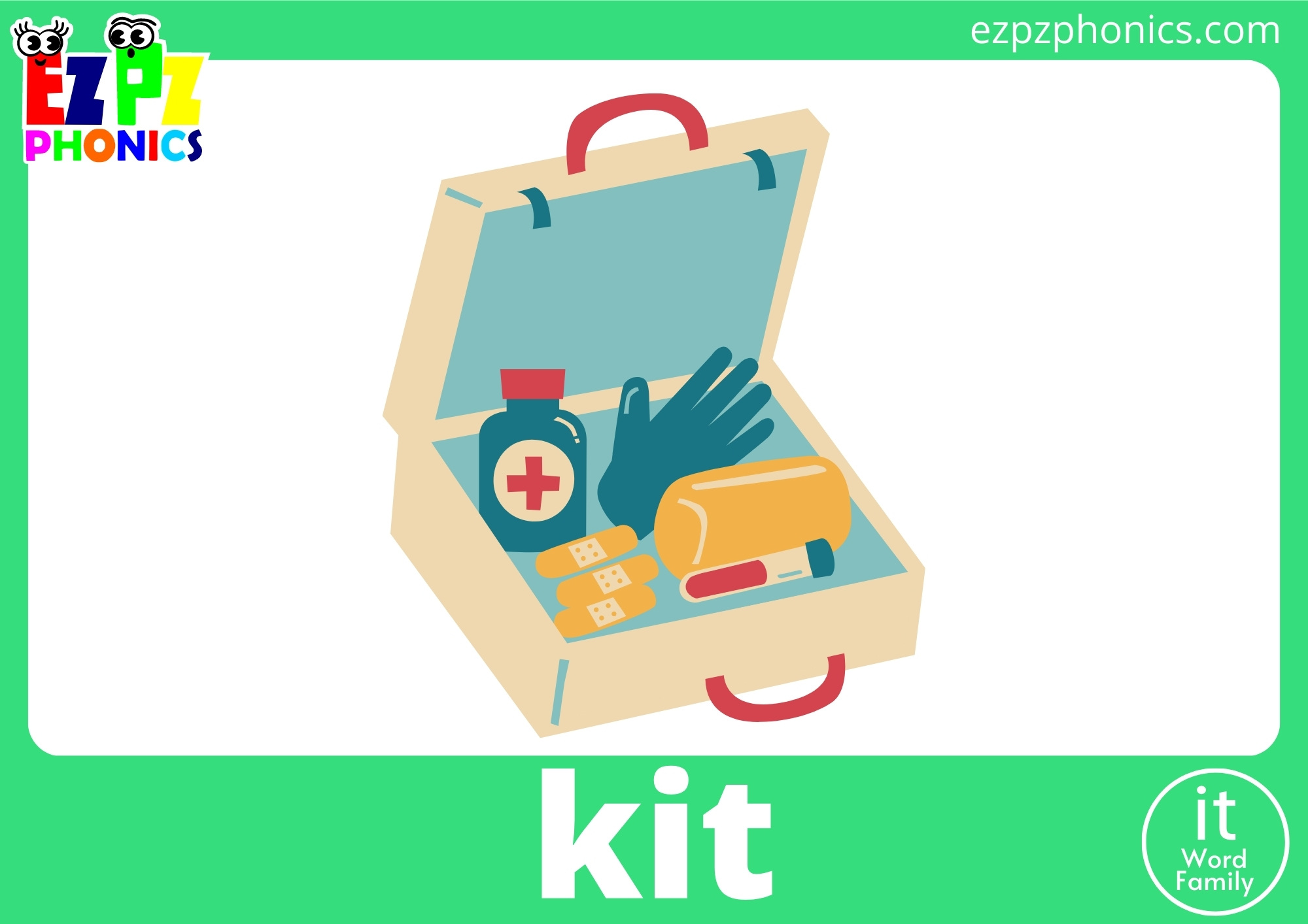 IT Word Family Full Page Flashcards With Words Free PDF Download or ...