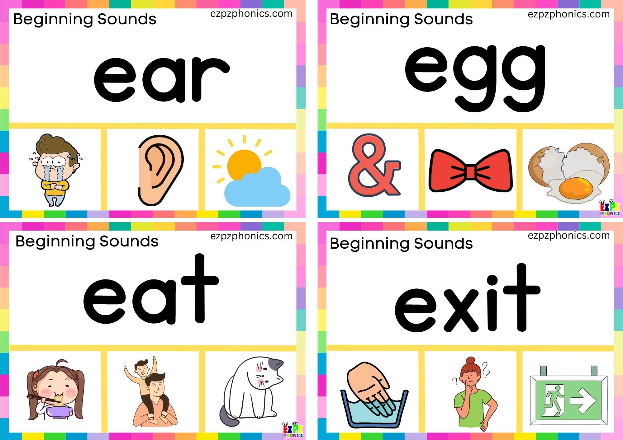 Read The Word And Clip The Correct Image Clip Card Letter E 1 ...