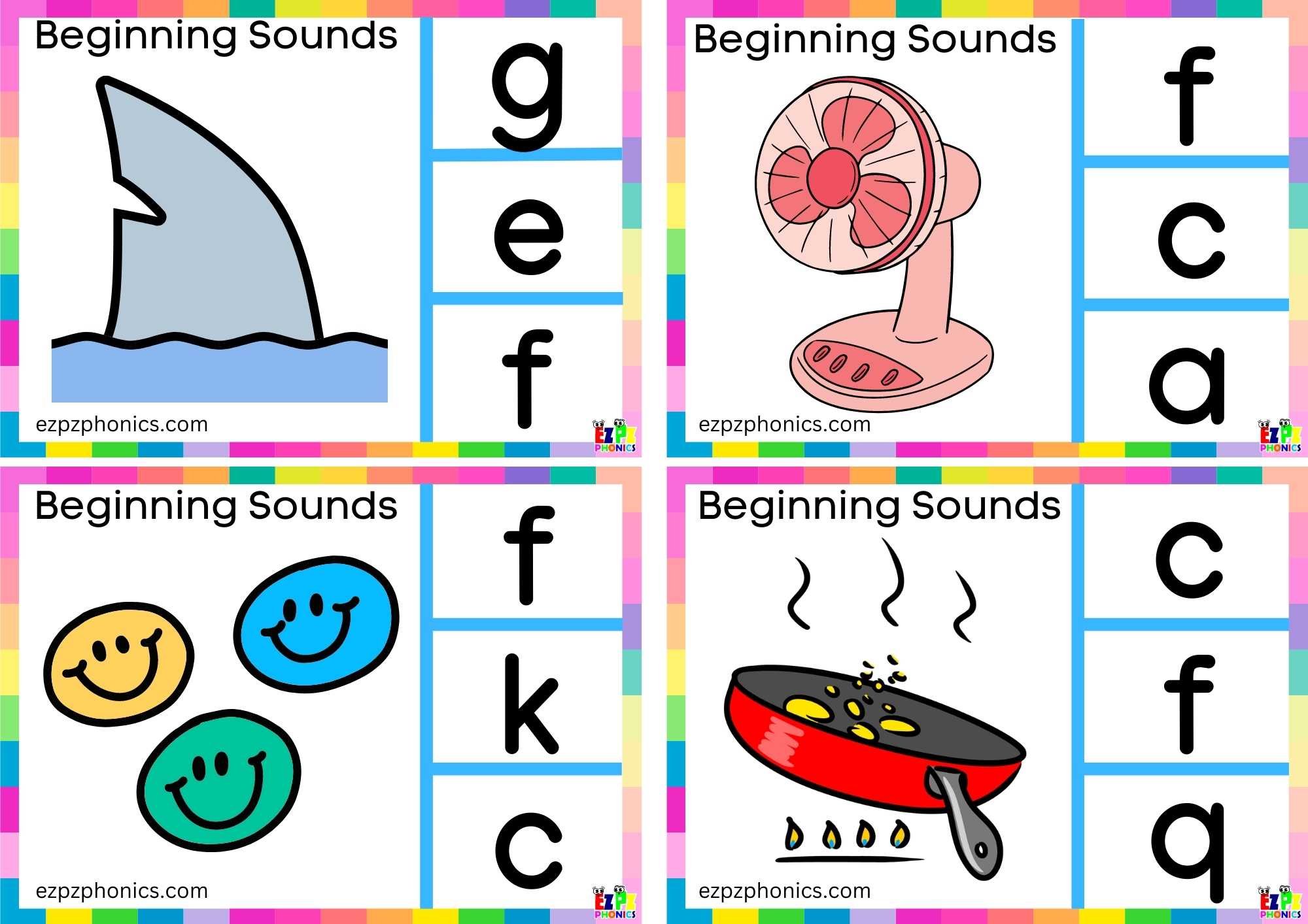 Letter F Look At The Image And Clip The Correct Letter Clip Card 2 ...