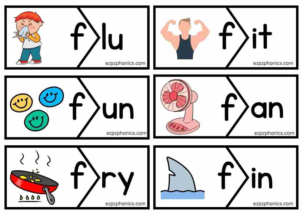 Letter F Puzzle Word Match 1 - ezpzphonics.com