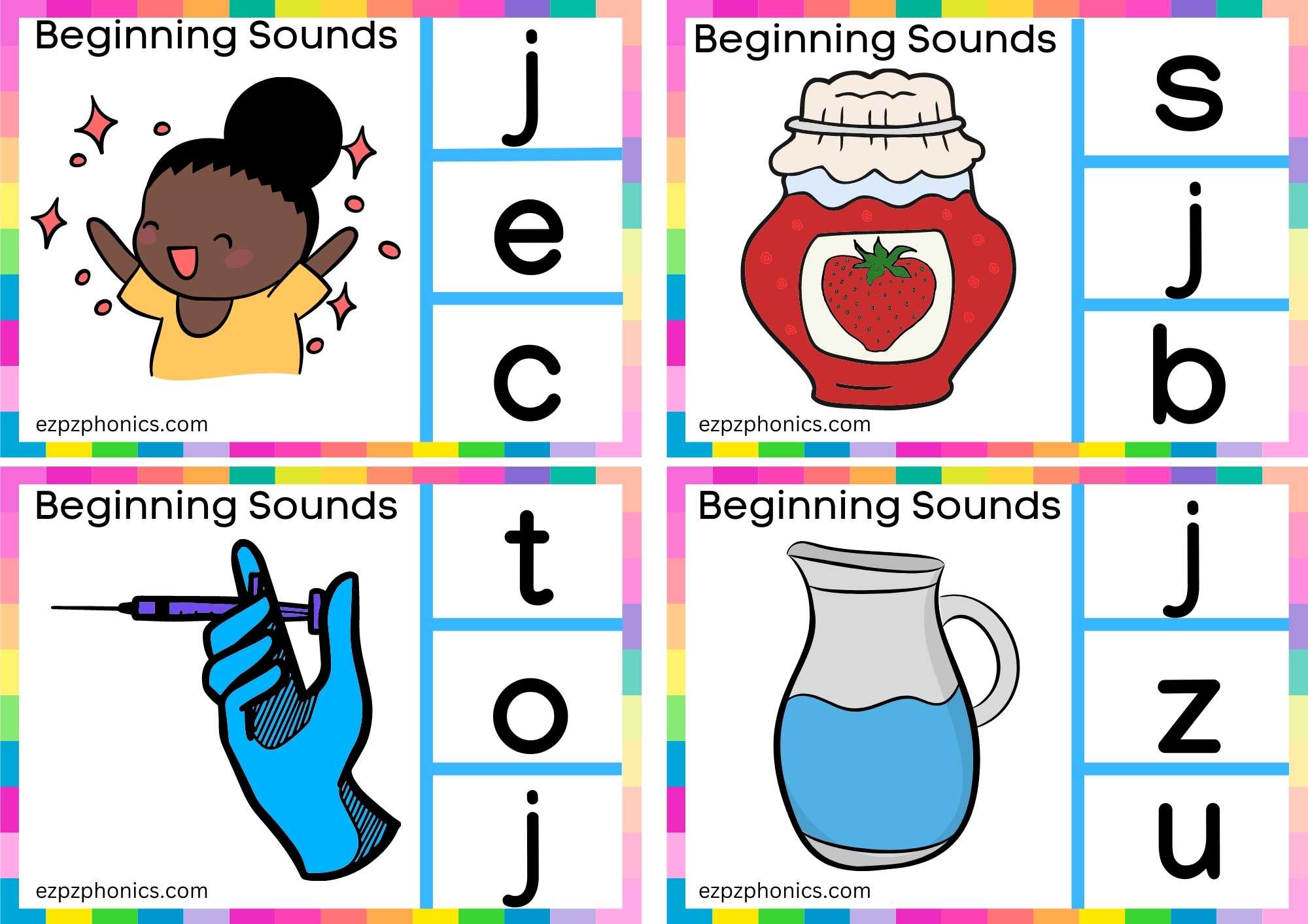 Letter J Look At The Image And Clip The Correct Letter Clip Group 1 ...