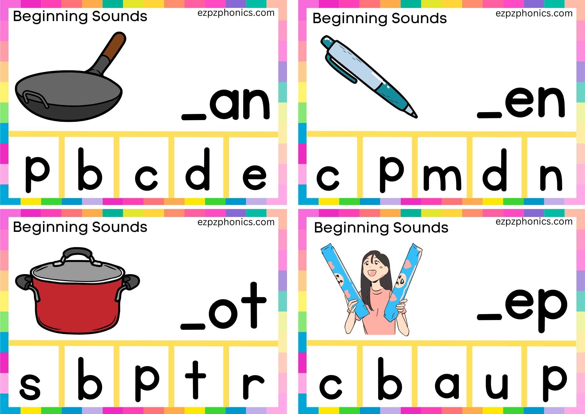 Letter P Finish The Word And Clip The Correct Letter Group 1 ...