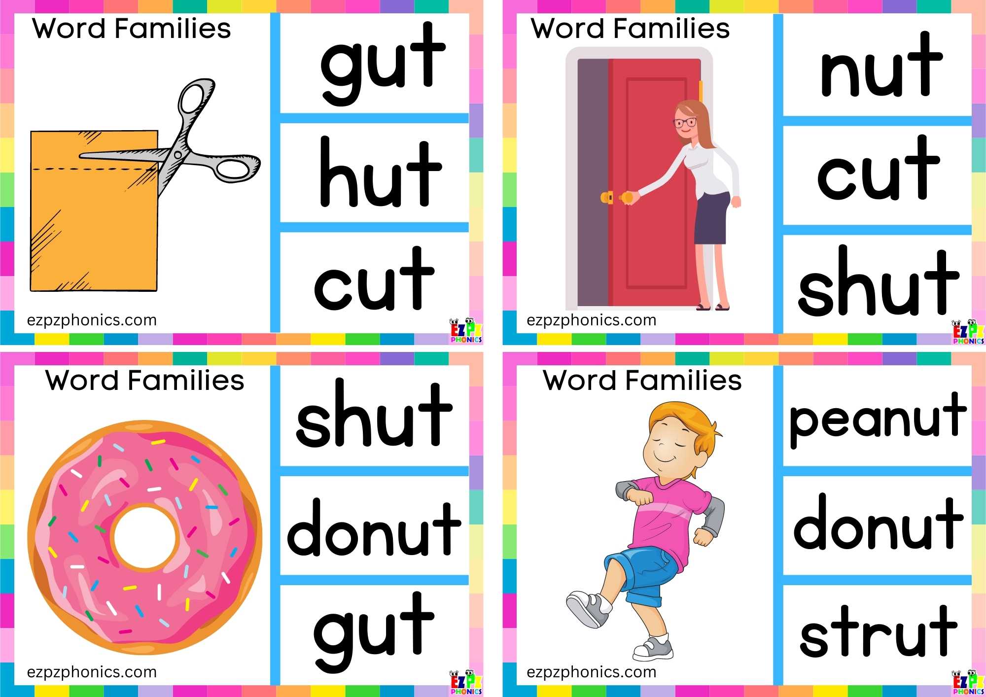 Look at the image and clip the correct word Clip cards group 2 Word ...