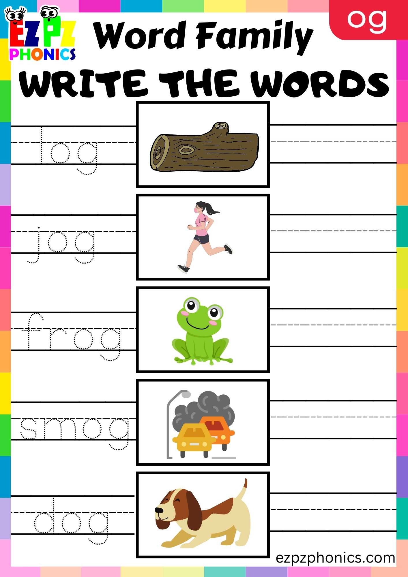 og Word Family - ezpzphonics.com